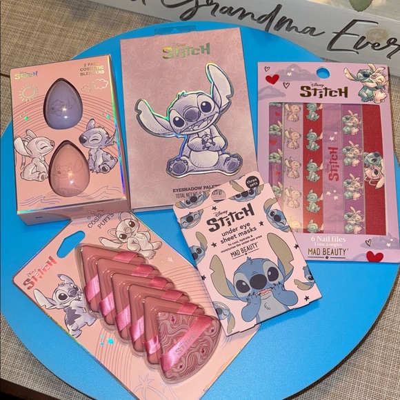 Disney | Makeup | Nwt Stitch Purple Make Up Bundle 5 Piece Set | Poshmark